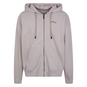 Off-white Zip-throughs - - Sweatshirts & Hoodies - Herren - Beige - M