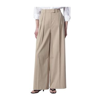 Anine Bing Femme, Pantalons, Beige, Taille: 38 FR Lou Trouser