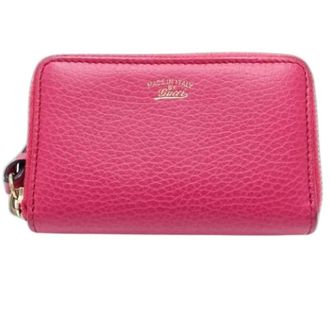 Gucci Portefeuille en cuir Vintage Pre-owned - Femme - Pre-owned - Rose - Taille: ONE Size