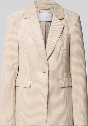 Comma Slim Fit Blazer aus Cord mit Pattentaschen