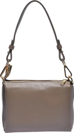 Luisa Vannini Beige Rindsledertasche
