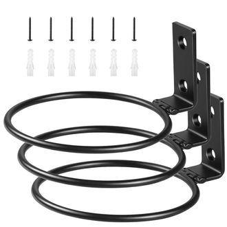 NUOBESTY Wand Pflanzgef&auml;&szlig;halter aus Eisen 8 Zoll H&auml;ngender Blumenkastenhalter f&uuml;r Balkon und Garten Metall Pflanzgef&auml;&szlig;aufh&auml;nger zur Platzsparenden Wandmontage