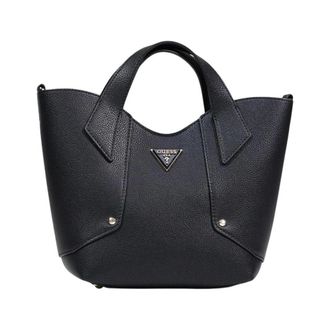 Guess Femme, Sacs, Noir, Taille: ONE Size Sac &agrave; main avec bandouli&egrave;re et pochette int&eacute;rieure