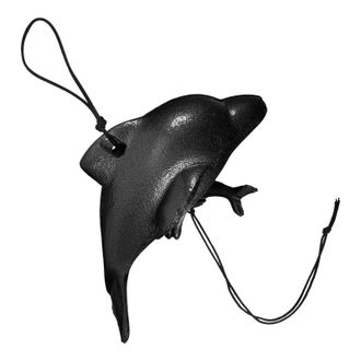 DOITOOL Japanisches Windspiel aus Wetterfestem Eisen mit Delfinmotiv Retro Glocke f&uuml;r Balkon Terrasse Gartendeko Klarer Klang