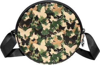 Generic Sac &agrave; bandouli&egrave;re rond pour femme, petit sac &agrave; bandouli&egrave;re avec fermeture &eacute;clair, bretelles r&eacute;glables, style d&eacute;contract&eacute;, pour femmes et filles