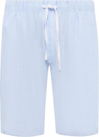 Novila Kurze und leichte Pyjamashorts aus einem Leinen-Baumwoll-Mix in
