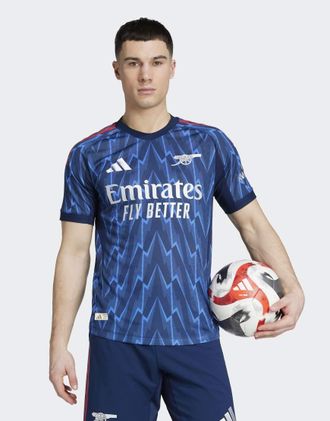 adidas Arsenal 25/26 - Maillot extérieur authentique - Indigo nuit et argenté mat-Violet