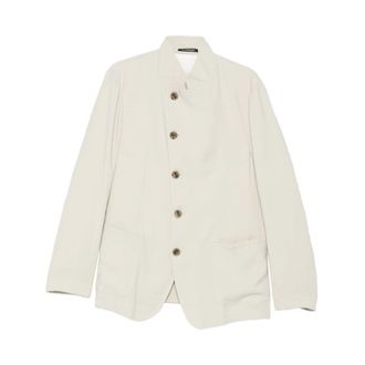 Emporio Armani Homme, Vestes, Beige, Taille: XL Blazer &agrave; poches boutonn&eacute;es