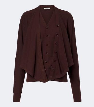 Christophe Lemaire Cardigan aus einem Wollgemisch