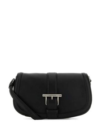 Alexander McQueen Strukturierte T-Bar Schultertasche - Schwarz