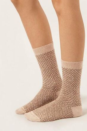 Calzedonia Bundlose Socken Mit Glitzer Rosa