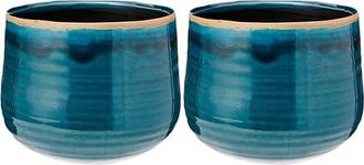 Ivyline 136349 D18 H15 Como Topf - T&uuml;rkis (Packung mit 2)