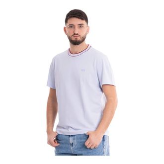 Lacoste Homme, Tops, Bleu, Taille: XL T-shirt en Piqu&eacute; &Eacute;lastique