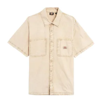 Dickies Homme, Chemises, Beige, Taille: M Chemise Homme Newington Manches Courtes