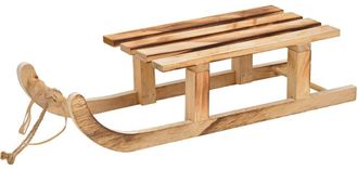 Matches 21 matches21 Schlitten Holzschlitten Deko Weihnachten Winterdeko Weihnachtsdeko Holzdeko braun Minischlitten 1 STK 42 cm