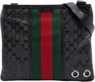 Gucci Sac bandouli&egrave;re vintage Pre-owned - Femme - Pre-owned - Noir - Taille: ONE Size