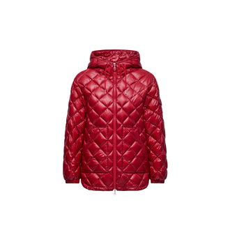 Moncler Diamond-Quilted Hooded Short Down Jacket