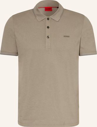 HUGO BOSS Hugo Jersey-Poloshirt Dinoso Slim Fit braun