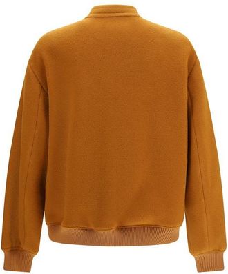 Valentino Garavani Virgin Wool and Cashmere Bomber Jacket - Brown