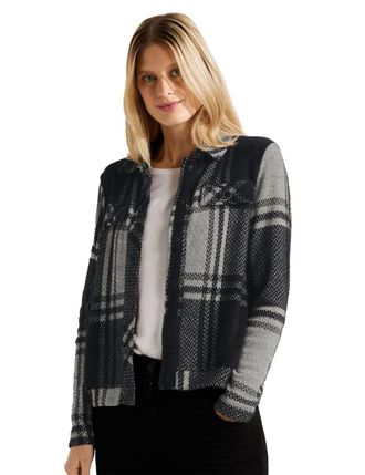 Cecil Jacquard Jacke Kariert