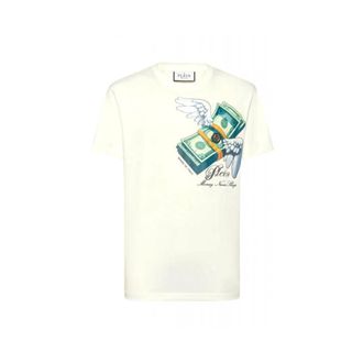 Philipp Plein Rundhals-T-Shirt Money - - Tops - Herren - Wei&szlig; - M