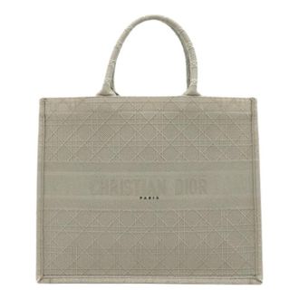 Dior Sac cabas en toile Pre-owned - Femme - Pre-owned - Gris - Taille: ONE Size