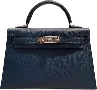 Hermès mini sac Kelly Sellier 20 Epsom (2025) - Bleu