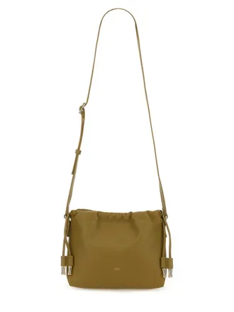 A.P.C. Womens Mini Ninon Bag Green Polyurethane Shoulder