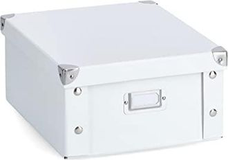 ZELLER Present 17763 Bo&icirc;te de Rangement en Carton Blanc 31 x 26 x 14 cm
