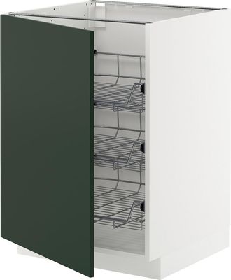 IKEA METOD Unterschrank mit Drahtkörben
