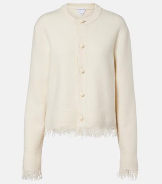 Bottega Veneta Cardigan en laine &agrave; franges