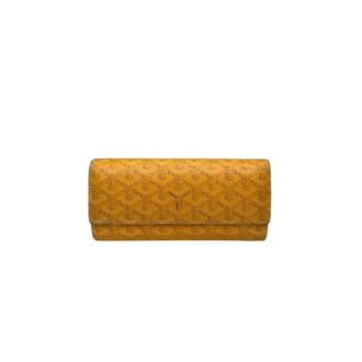Goyard Portefeuille Vintage Pre-owned - Femme - Pre-owned - Jaune - Taille: ONE Size