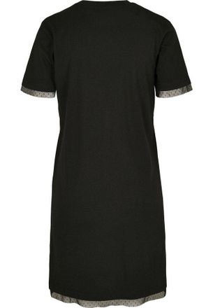 Urban Classics A-Linien-Kleid Urban Classics Damen Ladies Boxy Lace Hem Tee Dress (1-tlg)