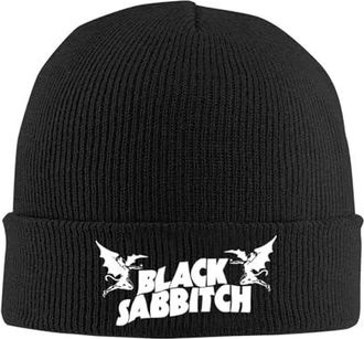 Generic Chapeau dHomme, Anges avec Ailes et &eacute;toile et Texte Hommes, Femmes Unisexe Chapeau tricot&eacute; Bonnet Bonnet Hiver Chaud Thermique Chaud pour No&euml;l