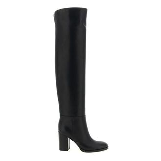 Gianvito Rossi Vitello Glove High Boots - - Shoes - Damen - Schwarzk - 38 EU