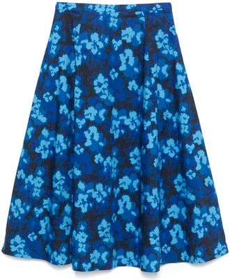 Ulla Johnson jupe Vianne à coupe mi-longue - Bleu