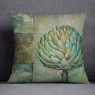 Bonamaison Le Jardin du Lin Kissenhüllen, Cotton, Mehrfarbig, 45x45