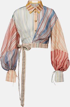 Zimmermann Bluse Rebellion aus Leinen und Seide