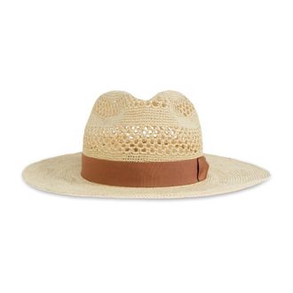 Giorgio Armani Homme, Accessoires, Beige, Taille: 59 CM Chapeau de paille