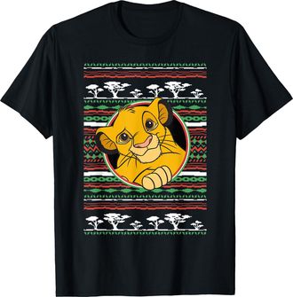 Disney The Lion King Simba Ugly Christmas Sweater Holiday T-Shirt