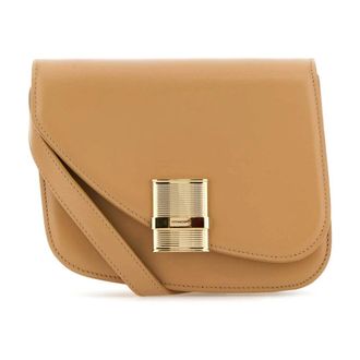 Ferragamo Kleine Fiamma Crossbody Bag - - Bags - Damen - Beige - ONE SIZE