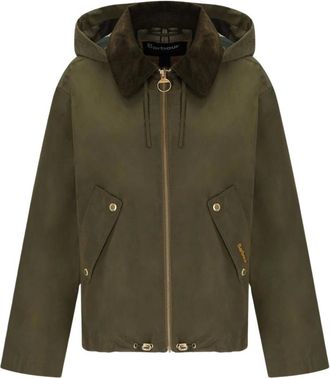 Barbour Femme, Vestes, Vert, Taille: 36 FR Weaver Showerproof Jacket