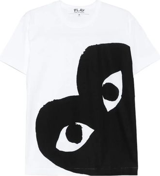 Comme Des Gar&ccedil;ons Homme, Tops, Blanc, Taille: L Black Heart T-Shirt