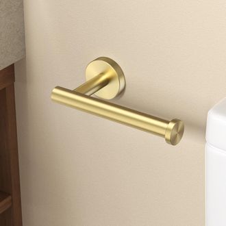 Kes Toilettenpapierhalter Klorollenhalter WC Rollenhalter Klopapierhalter Edelstahl SUS304 Toilettenpapier Halter Gold Wandmontage Geb&uuml;rstetes Gold, A2175