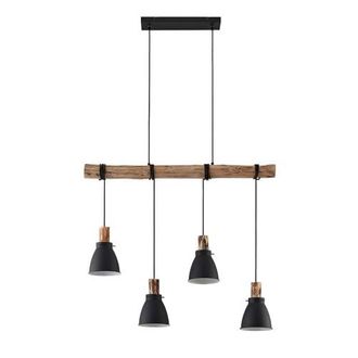Lindby Suspension Trebale &agrave; intensit&eacute; variable (Scandinave) en Noir M&eacute;tal e. a. pour Salon & Salle manger (&agrave; 4 lampes, E14) Luminaire Lampe Plafond Plafonnie