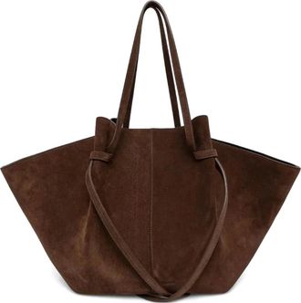 Yuzefi Femme, Sacs, Brun, Taille: ONE Size Sac Marron &agrave; Double Bandouli&egrave;re Ouverte