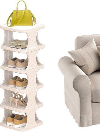 Generico | f&uuml;r Schuhe mit Zwei Ebenen | Lagerregal f&uuml;r Wohnzimmer auf der kleinen Etage im Eingangsbereich