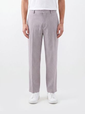 STUDIO NICHOLSON Pantalon de tailleur Fume large en pure laine vierge