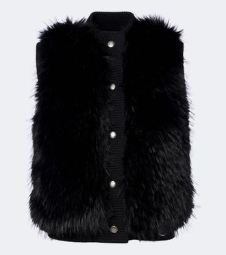 Moncler Daunenweste mit Strick