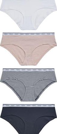 Next Femme Shorty avec Logo, Lot de 4 Pink/Blue Stripe 40